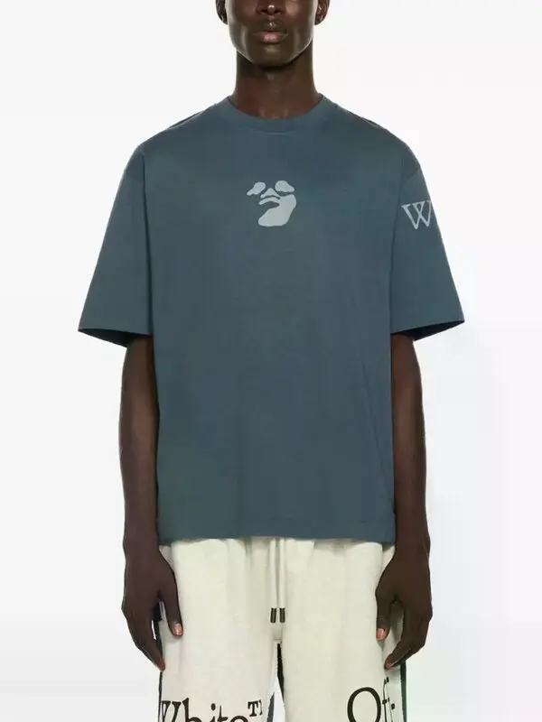 Off-White Swimming Logo Skate T-shirt - Blue