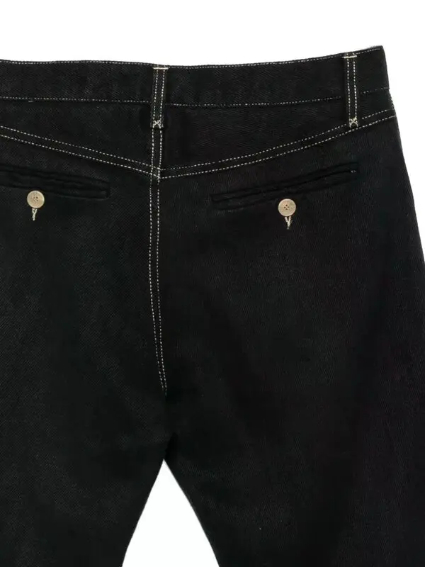 Dolce & Gabbana 2000s Contrast-stitch Trousers