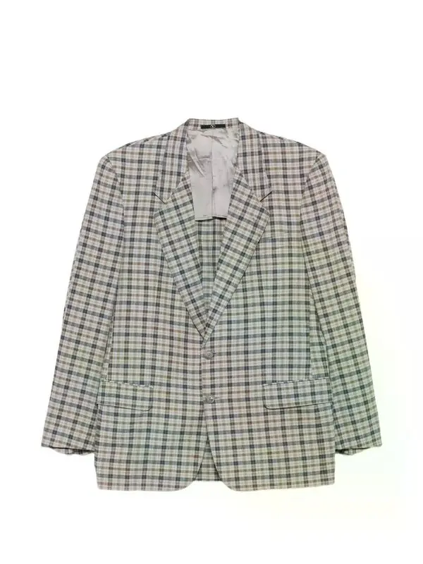 Valentino Garavani 1990s Checked Single-breasted Blazer