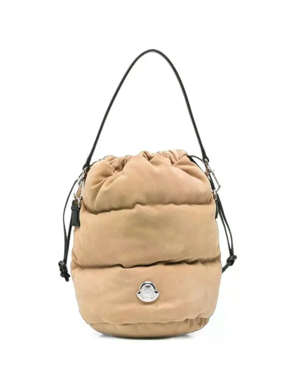 Moncler Caradoc Quilted Bucket Bag - Neutrals