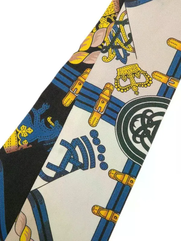Hermès 1990-2010 Grande Tenue Silk Twilly Scarf Scarves