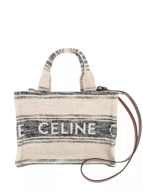 Celine 2000-2026 Small Canvas Cabas Thais Satchel