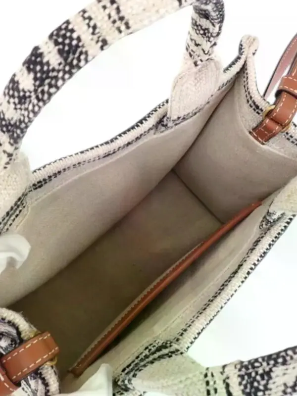 Celine 2000-2026 Small Canvas Cabas Thais Satchel