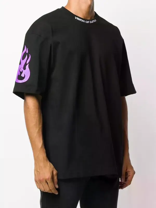 VISION OF SUPER Flame-print T-shirt