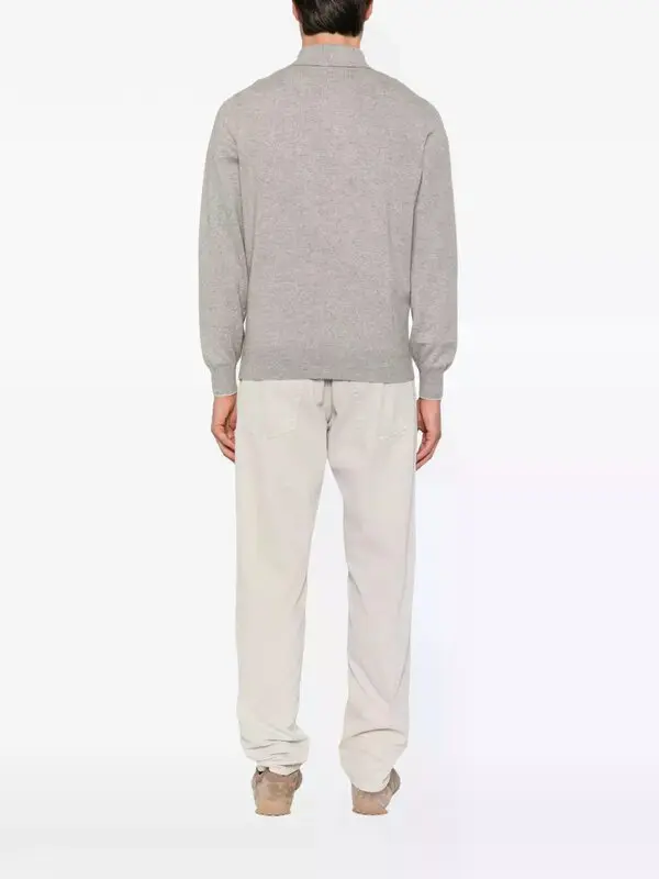 Brunello Cucinelli Long-sleeve Polo Sweater