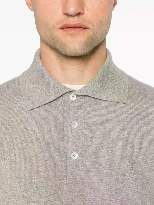 Brunello Cucinelli Long-sleeve Polo Sweater