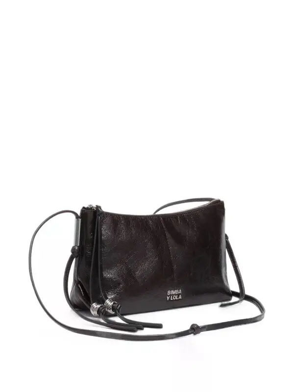 Bimba Y Lola Small Espresso Leather Crossbody Bag