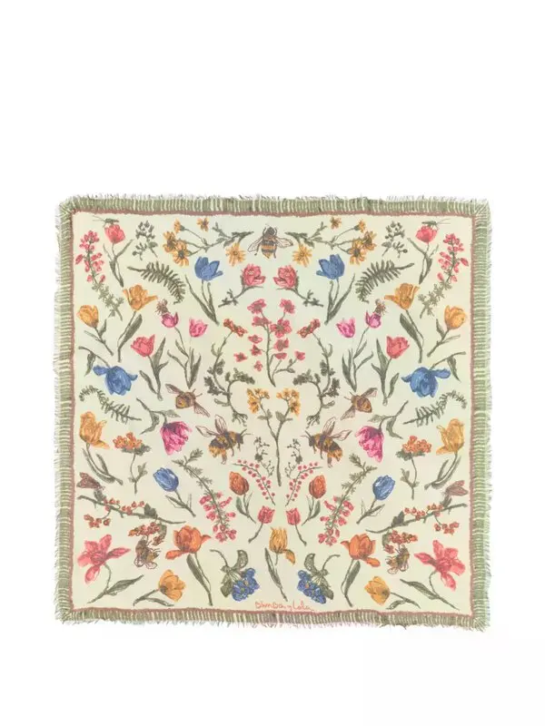 Bimba Y Lola Flowers And Bees Shawl