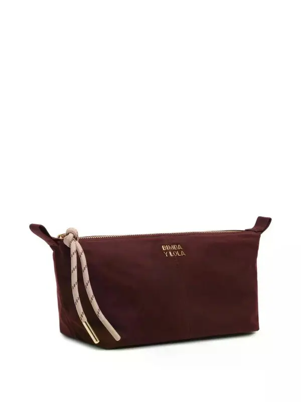 Bimba Y Lola Medium Burgundy Coated Trapecio Make-up Case