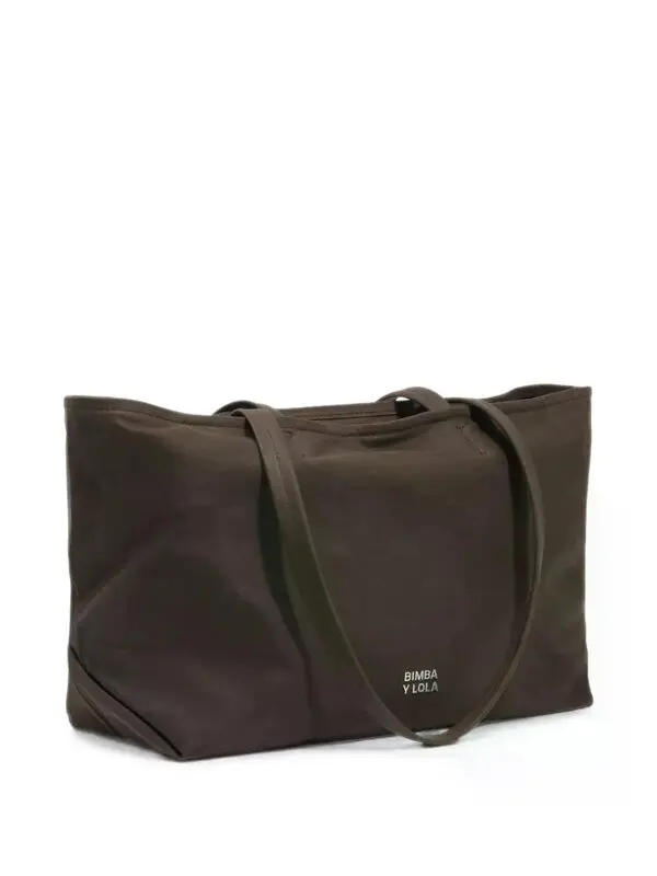 Bimba Y Lola Large Dark Coated Shopper Bag