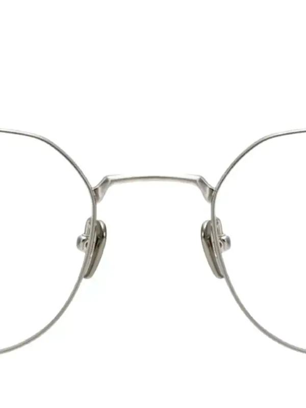 MASUNAGA Chord M Geometric-frame Glasses - Silver