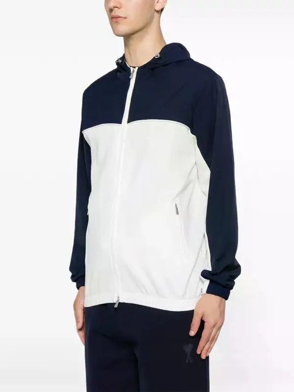 Eleventy Colour-block Zip-up Hoodie