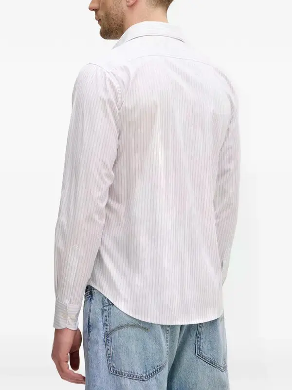 Sisley Vertical-stripe Long-sleeve Shirt