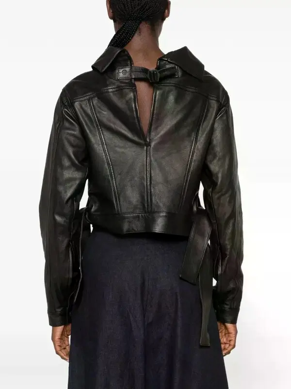 Yohji Yamamoto Cut-out Cropped Jacket