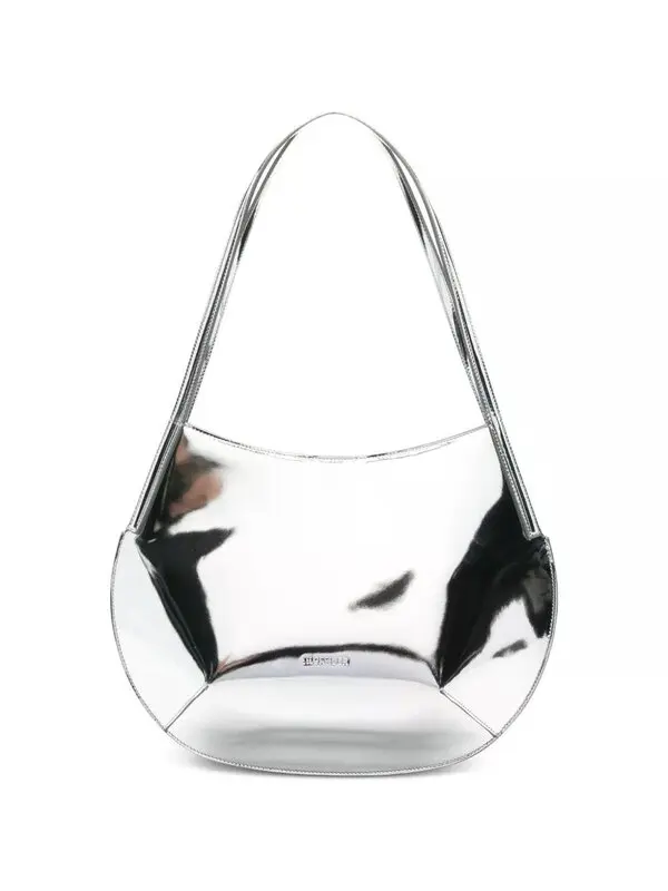 JIL SANDER Kante Metallic-effect Leather Shoulder Bag