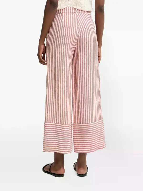 PEDRO DEL HIERRO Striped Wide-leg Trousers