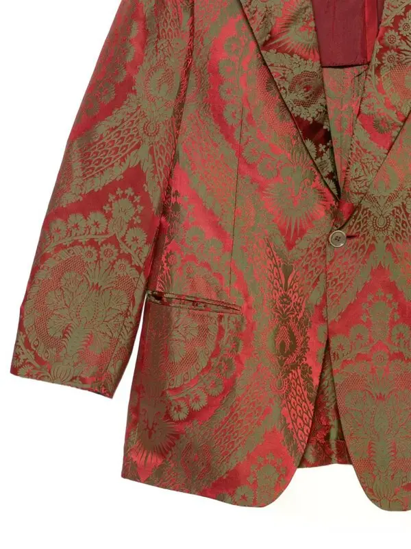 ROMEO GIGLI 1990s Damask-pattern Blazer