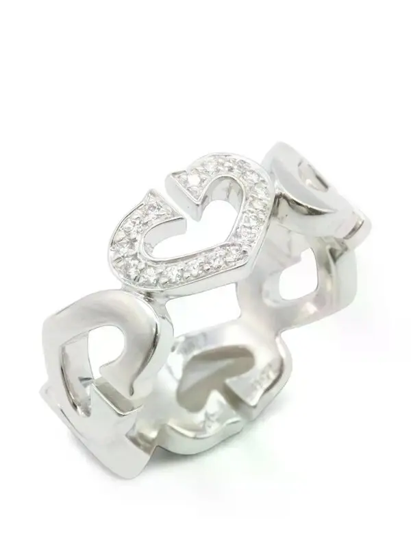 Cartier 2010s C Heart Diamond Ring