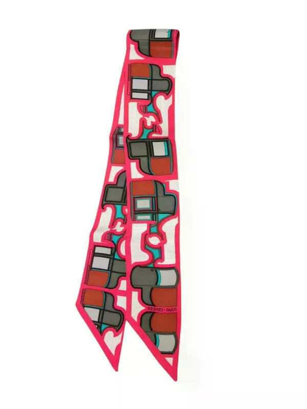 Hermès 2010-2026 Les Coupes Silk Twilly Scarf Scarves