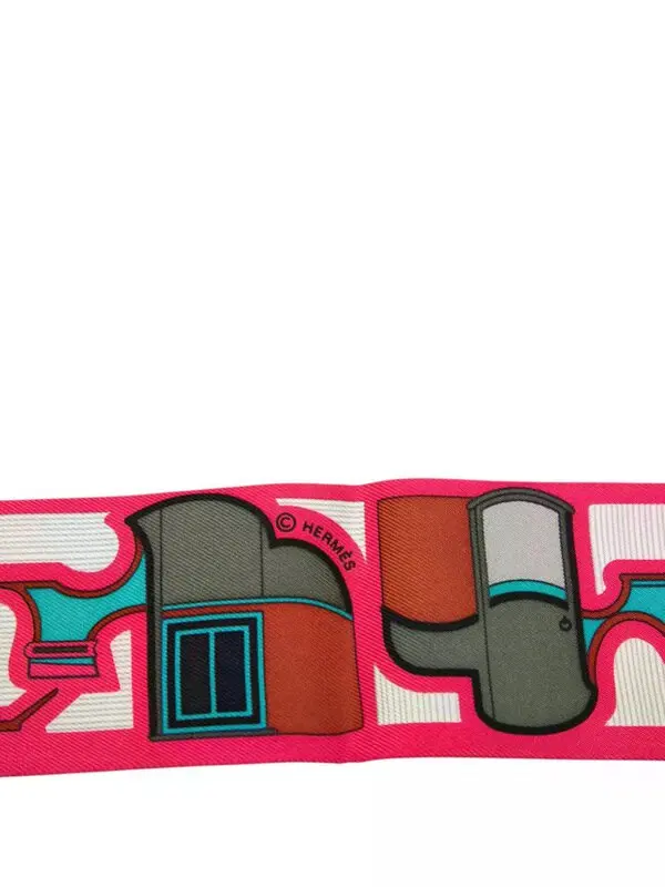 Hermès 2010-2026 Les Coupes Silk Twilly Scarf Scarves