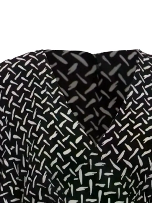 Diane Von Furstenberg Printed V-neck Dress