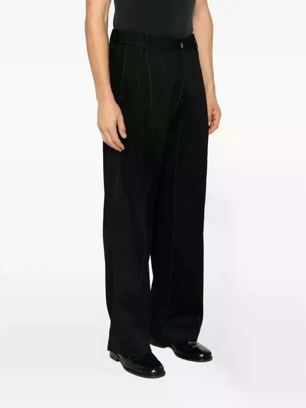 Isabel Benenato Pinstripe-pattern Pleated Trousers