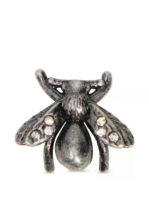 Bimba Y Lola Bee Earrings In Aged With Crystals