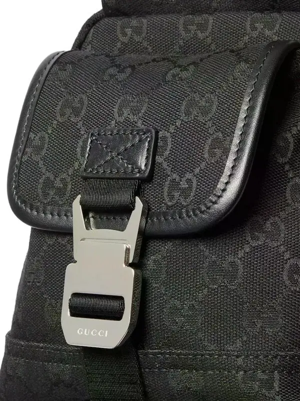 Gucci Gg Logo Buckle Shoulder Bag