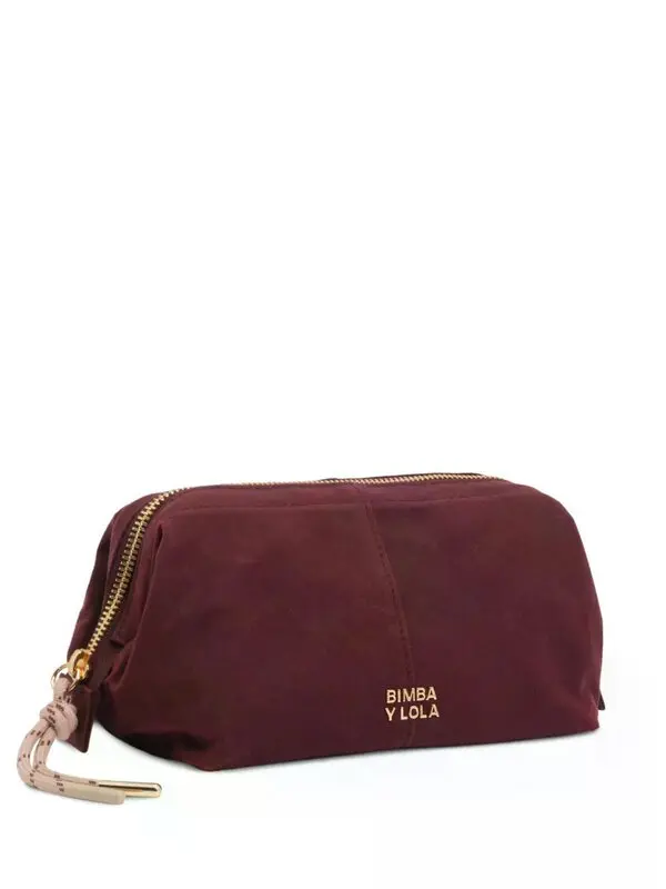 Bimba Y Lola Medium Burgundy Coated Make-up Case