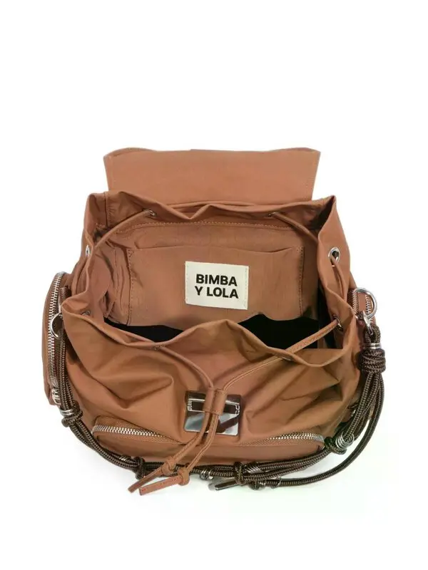 Bimba Y Lola Large Light Cotton Pocket Backpack