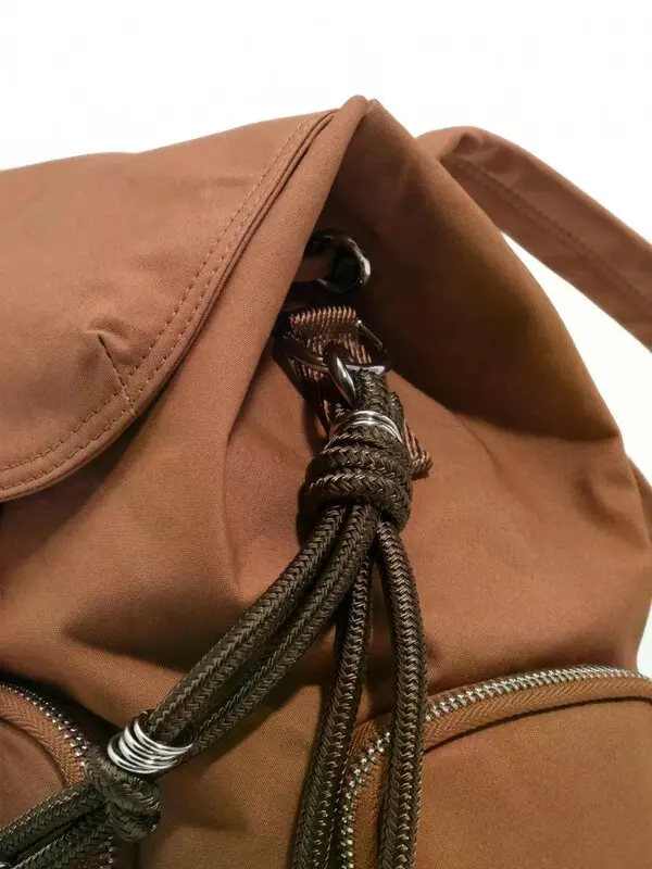 Bimba Y Lola Large Light Cotton Pocket Backpack