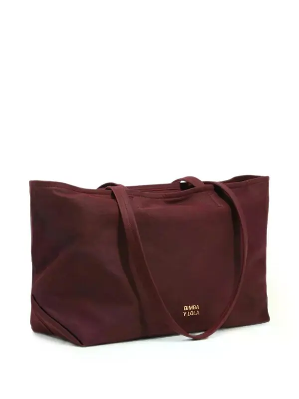 Bimba Y Lola Medium Burgundy Coated Shopper Bag - Red