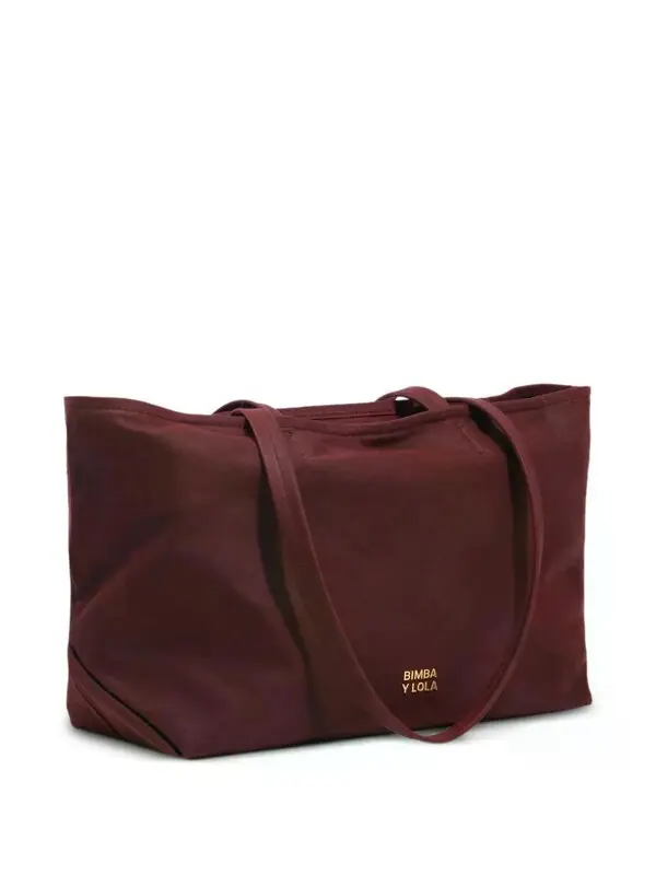 Bimba Y Lola Medium Burgundy Coated Shopper Bag - Red