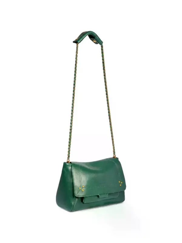 Jérôme Dreyfuss Medium Lulu Leather Shoulder Bag - Green