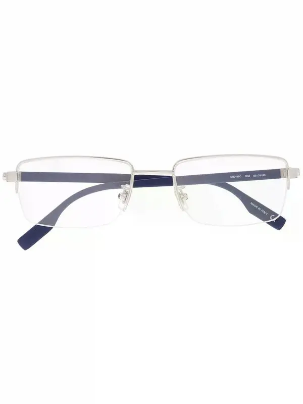 Montblanc Matte-effect Rectangle-frame Glasses