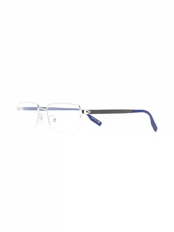Montblanc Matte-effect Rectangle-frame Glasses