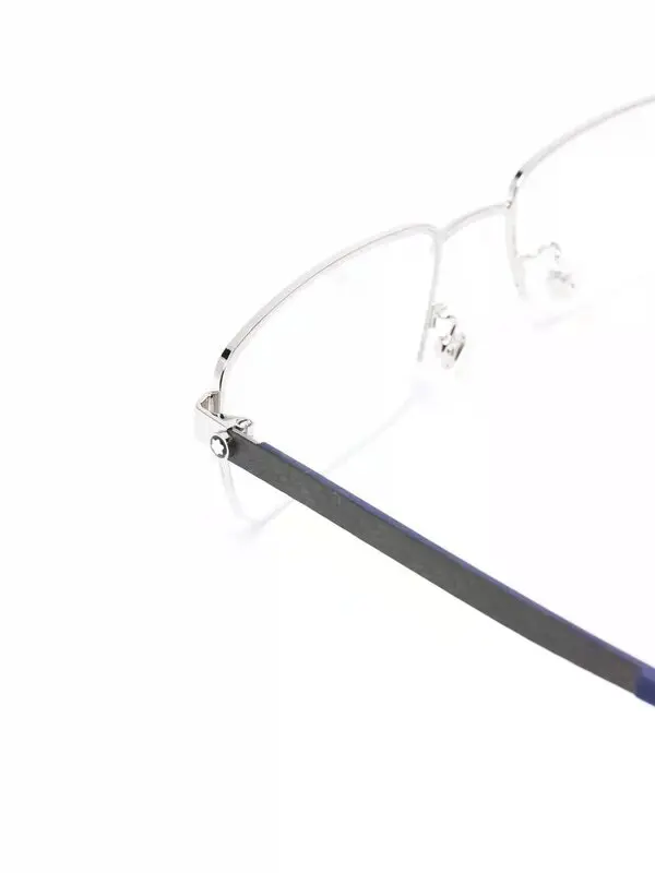 Montblanc Matte-effect Rectangle-frame Glasses