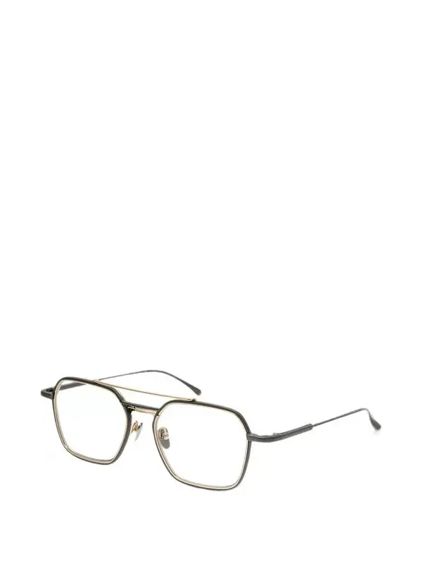 MASUNAGA Clematis Geometric-frame Glasses