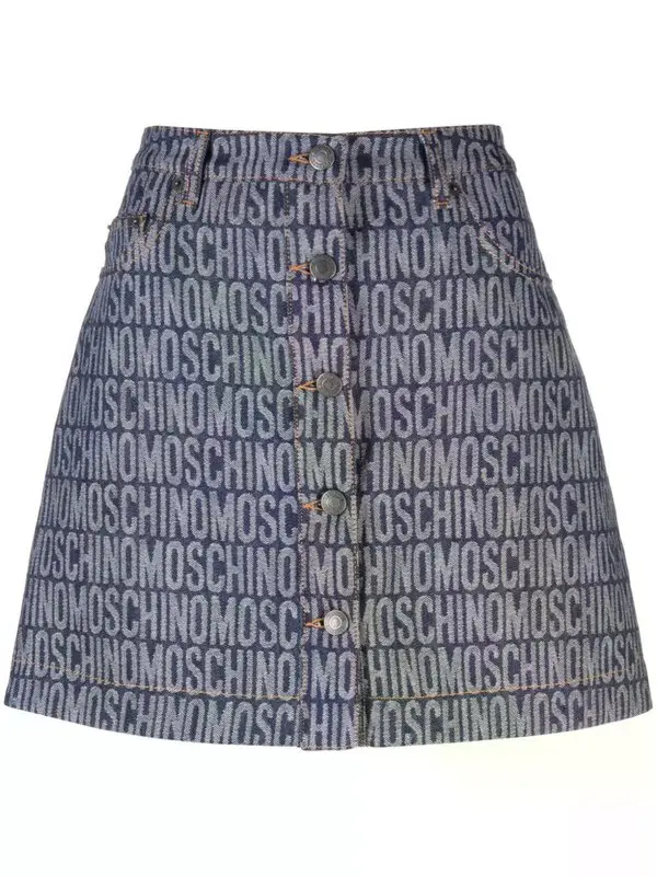 Moschino Logo-print A-line Skirt