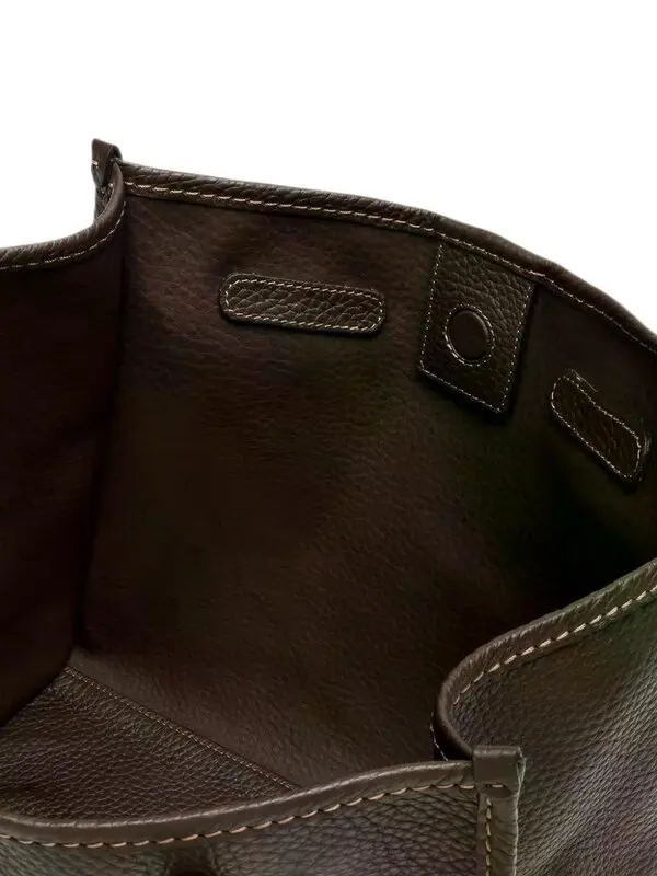 GIANNI CHIARINI Marcella Shopping Grained Leather Tote Bag - Brown