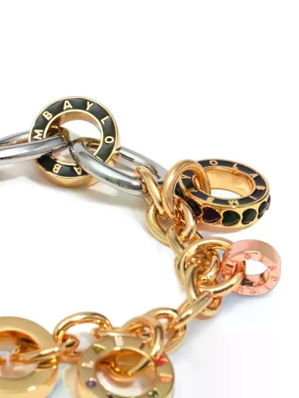 Bimba Y Lola Chain Bracelet With Multiple Logos