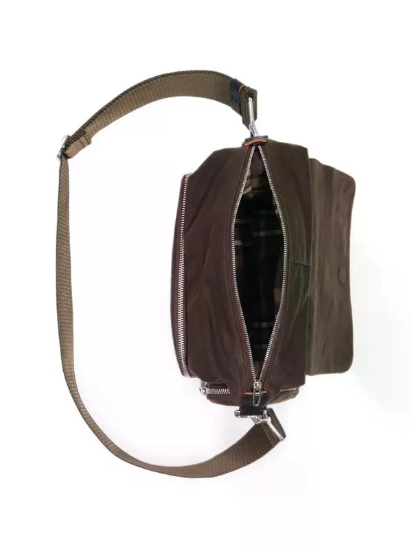Bimba Y Lola Large Dark Coated Pocket Flap Bag