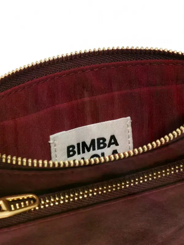 Bimba Y Lola Burgundy Coated Pocket Purse