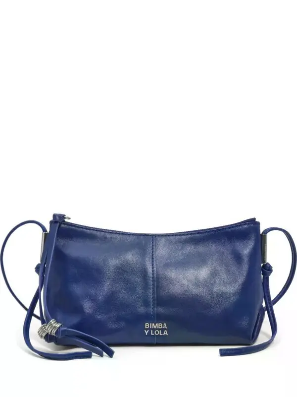 Bimba Y Lola Small Electric Leather Crossbody Bag - Blue