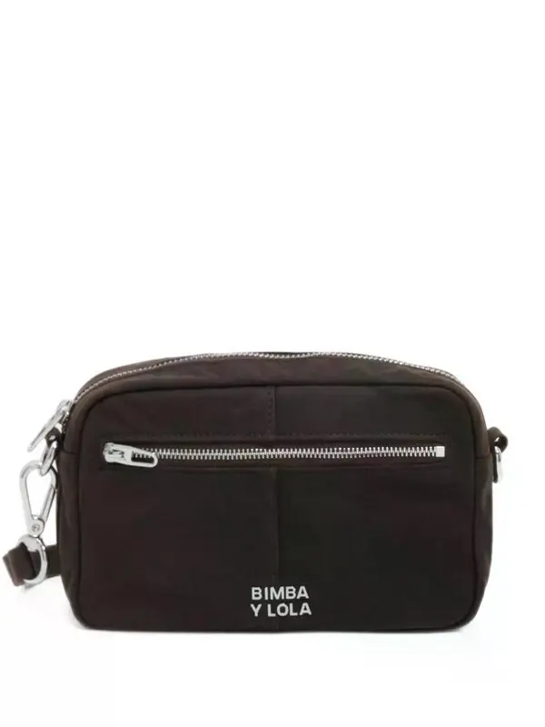Bimba Y Lola Small Dark Coated Crossbody Bag