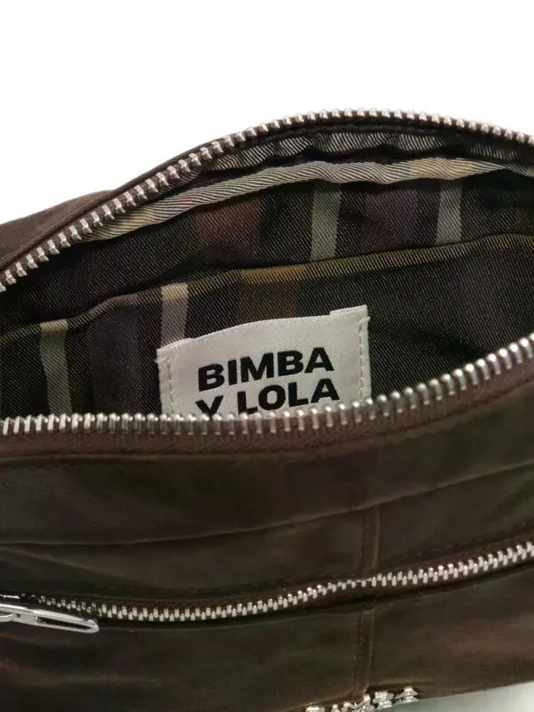 Bimba Y Lola Small Dark Coated Crossbody Bag