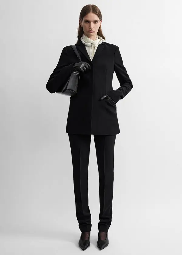 TOTEME Slim Stretch Wool Blazer