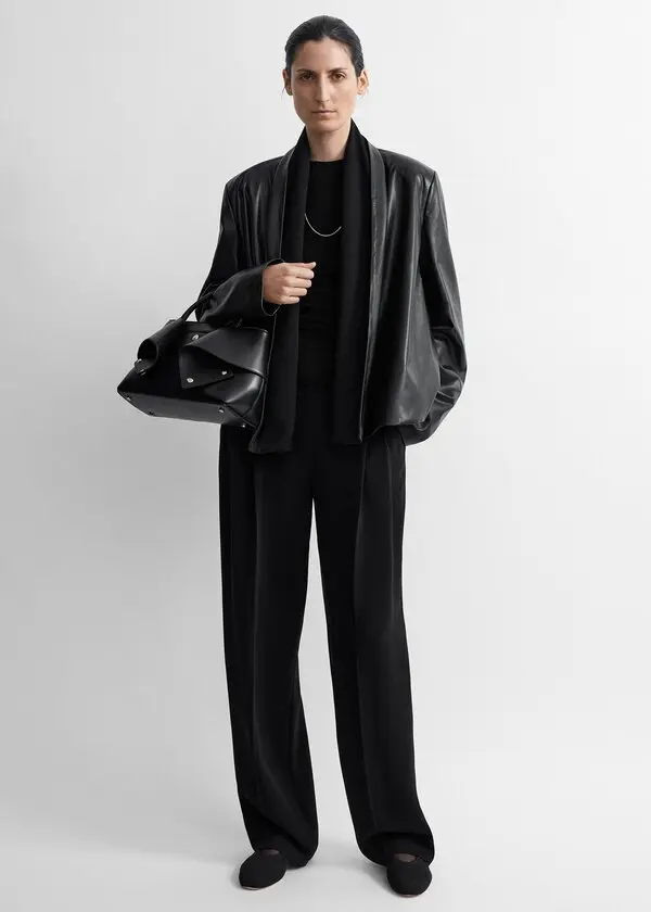 TOTEME Scarf Leather Jacket