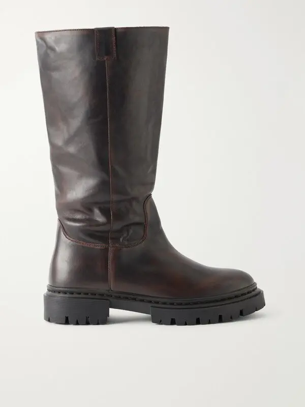 Staud Emmett Leather Knee Boots