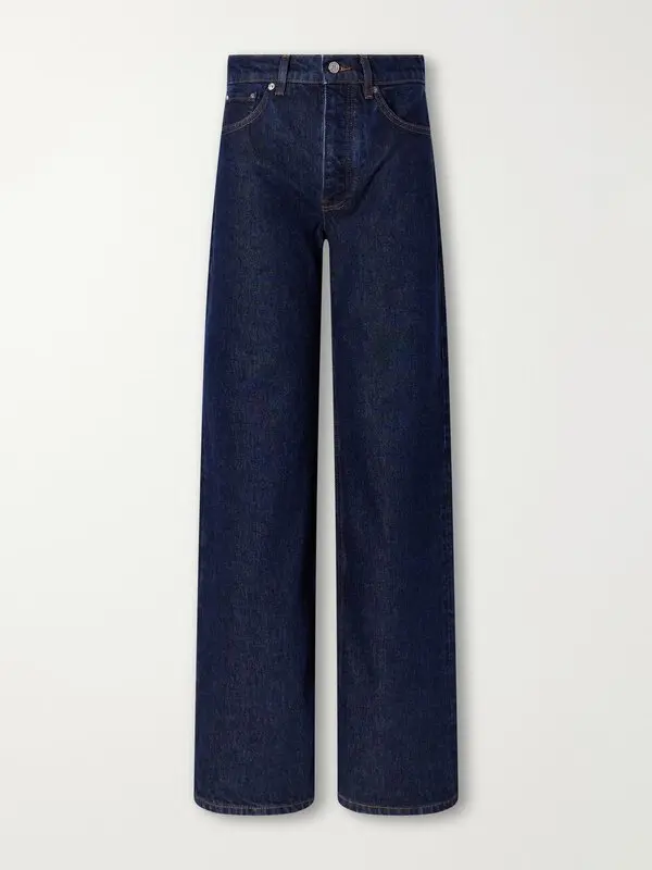 ANINE BING Hugh Jean 34' Straight-leg Jeans - Blue